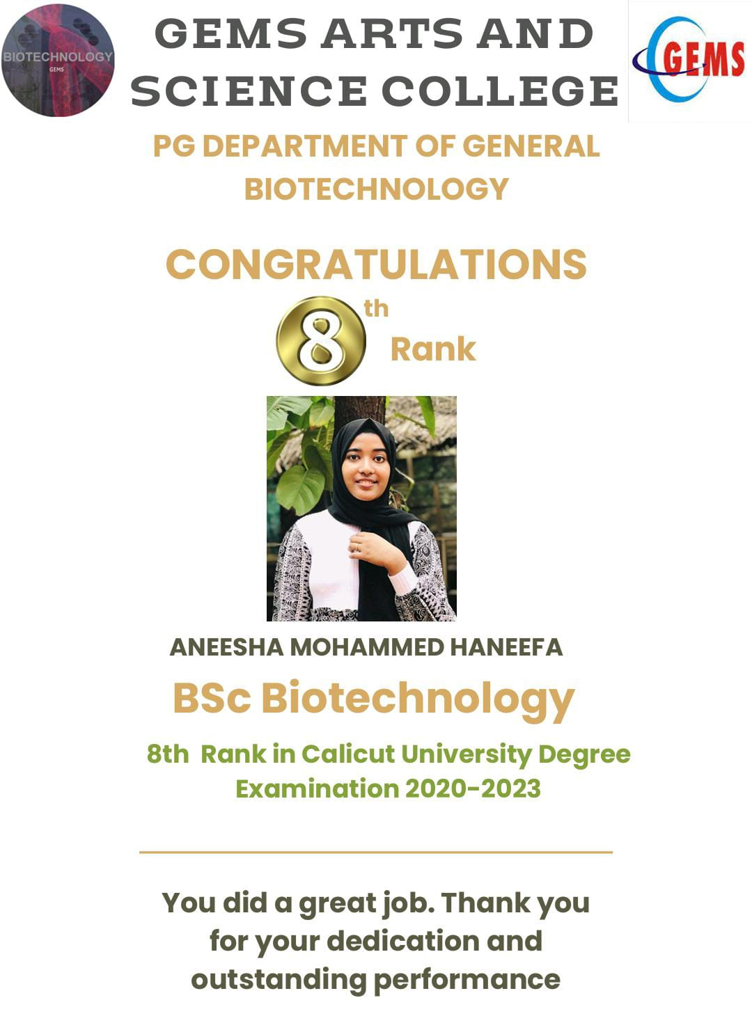 GEMS ARTS AND SCIENCE COLLEGE-MALAPPURAM, KERALA